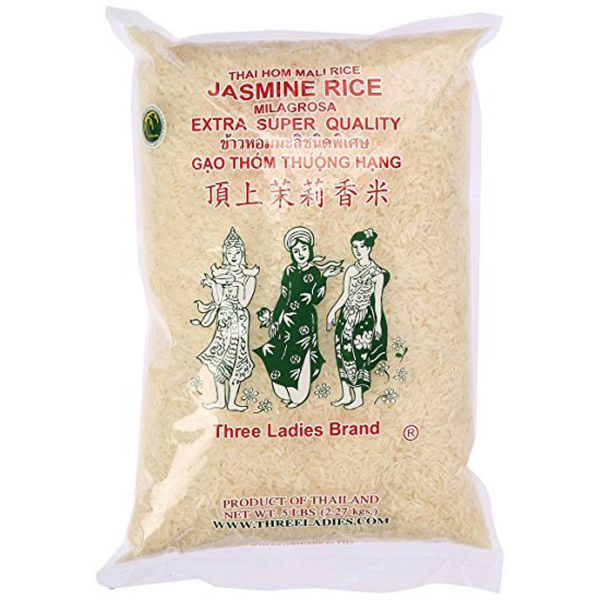 THREE LADIES Jasmine Rice (10/5LB) - JDJ Trading